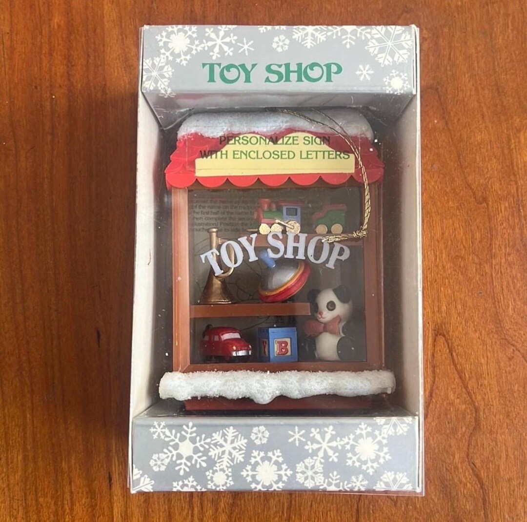 Enesco Vintage 1983 Customizable Toy Shop Christmas Ornament. New in ...