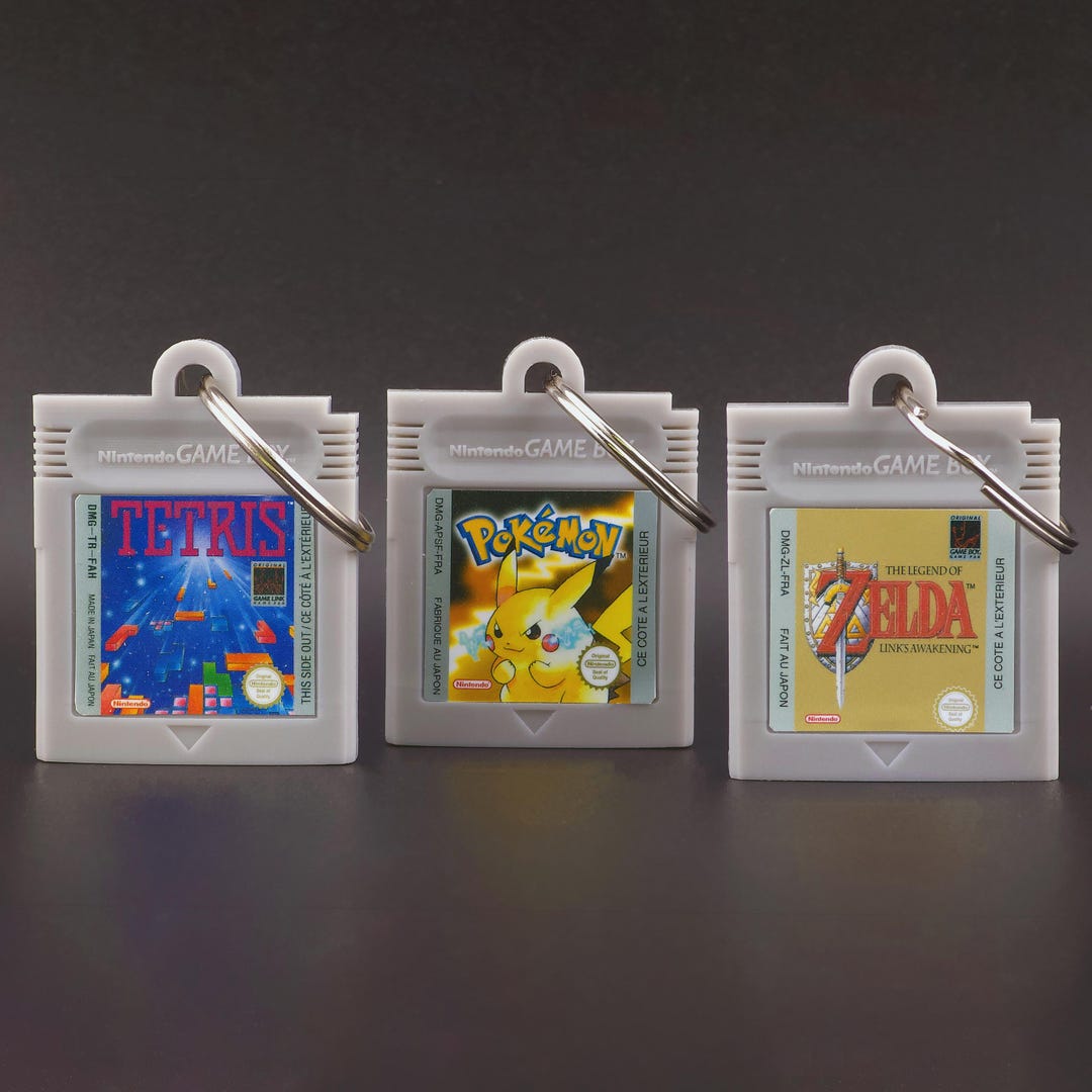 Gameboy Keychain | Mini Cartridge | Retro Gaming Gift | Nerd & Geek ...
