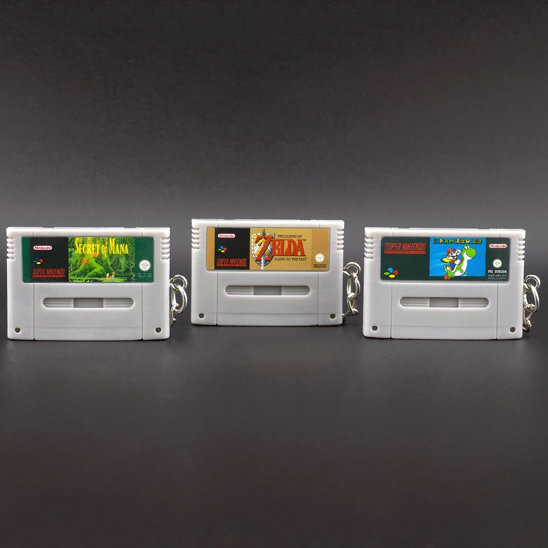 SNES Keychain | Super Nintendo Mini Cartridge | Retro Gaming Gift ...