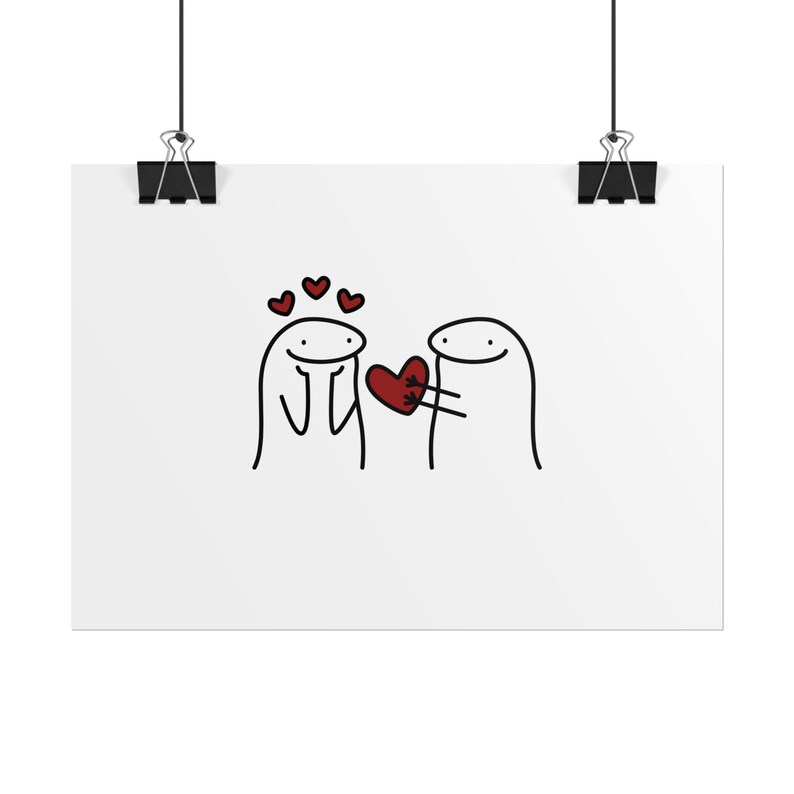 Cute Love Rolled Posters - Romantic Wall Art, Valentine's Day Decor ...