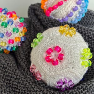 Beaded Crochet Fidget Pattern Bundle Stressballs, Crochet Fidgets Toy ...