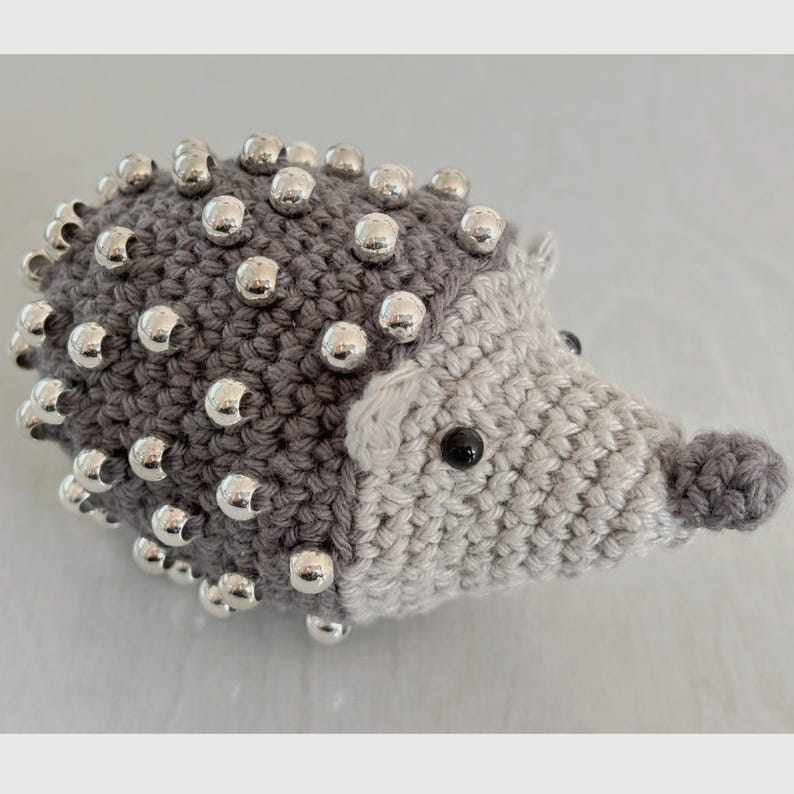 Beaded Crochet Fidget Hedgehog Pattern + Printable Hang Tags, Hedgehog ...