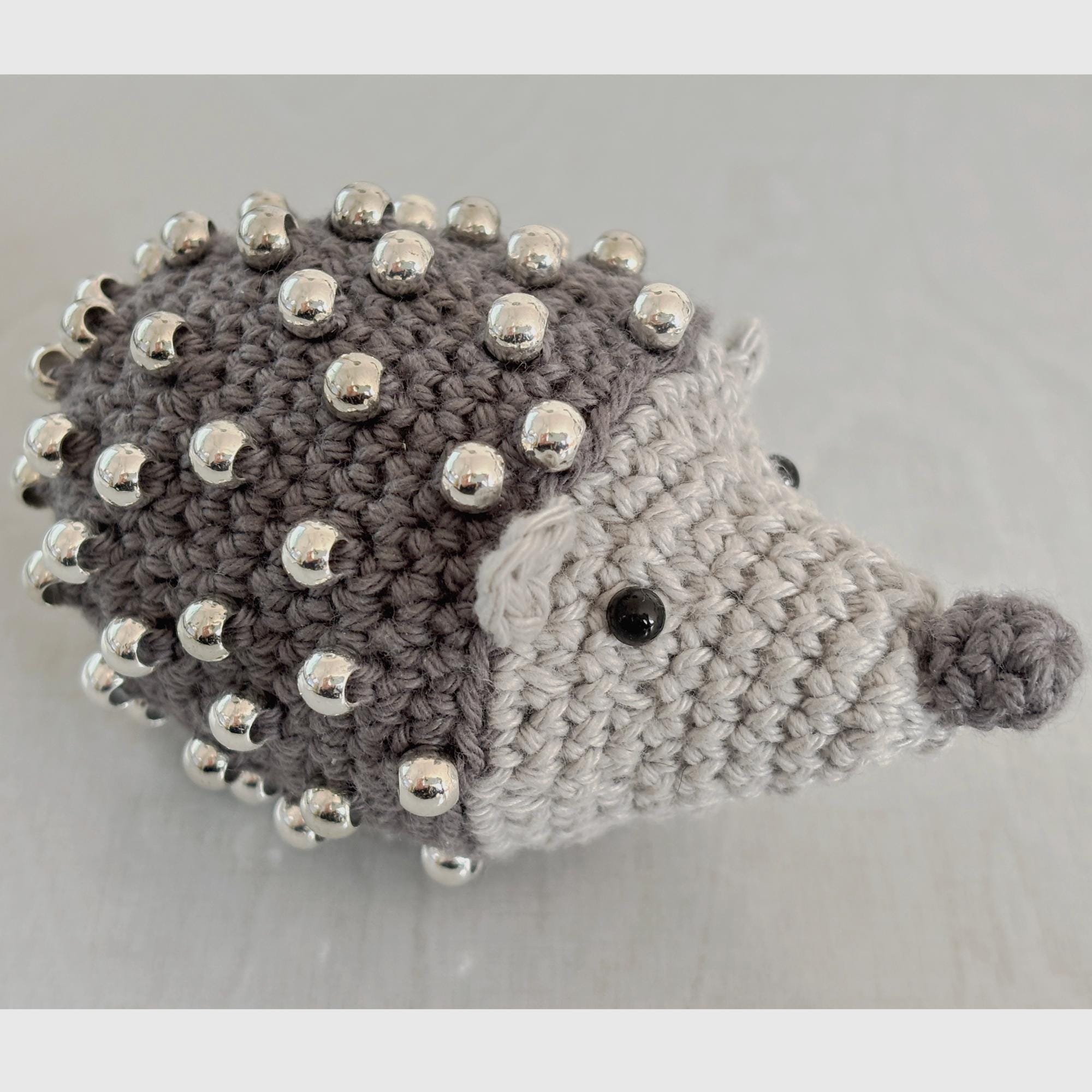 Beaded Crochet Fidget Hedgehog Pattern + Pocket Hug Printable Hang Tags ...