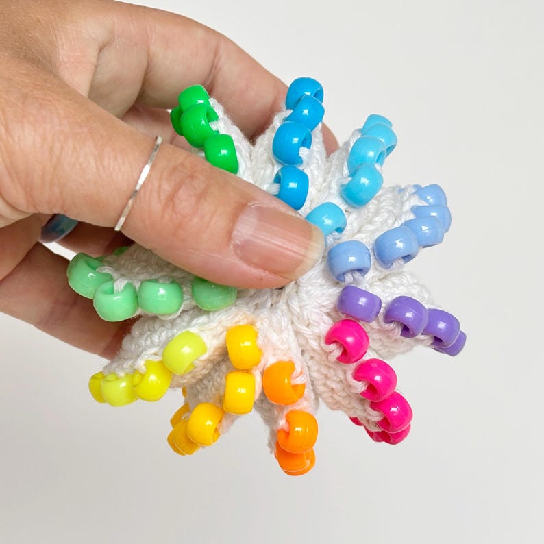 Beaded Crochet Fidget Stress Ball Pattern PDF, Crochet Fidget Pattern ...