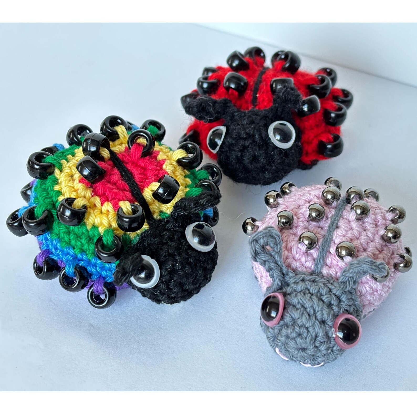 Beaded Fidget Ladybug Crochet Pattern, Crochet Fidget Toy, Ladybug ...