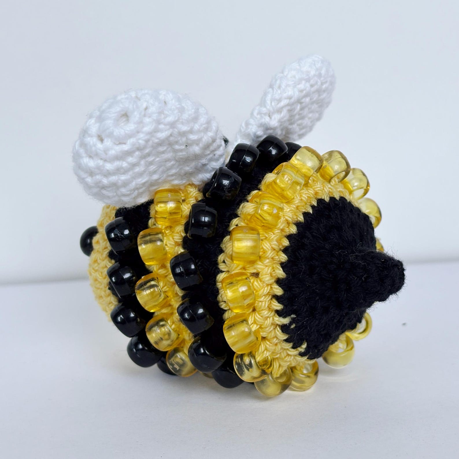 Beaded Fidget Bee Crochet Pattern, Crochet Fidgets Toy, Bee Amigurumi Pattern, Crochet Bumblebee ...