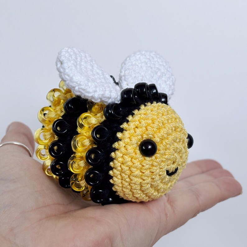 Beaded Fidget Bee Crochet Pattern, Crochet Fidgets Toy, Bee Amigurumi ...