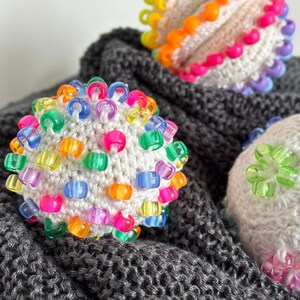 Beaded Crochet Fidget Pattern Bundle Stressballs, Crochet Fidgets Toy ...