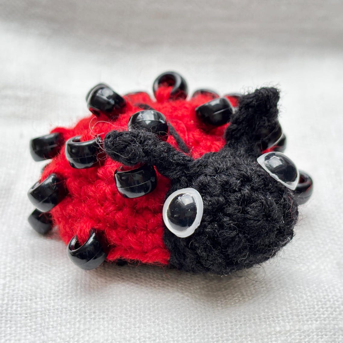 Beaded Fidget Ladybug Crochet Pattern, Crochet Fidget Toy, Ladybug ...