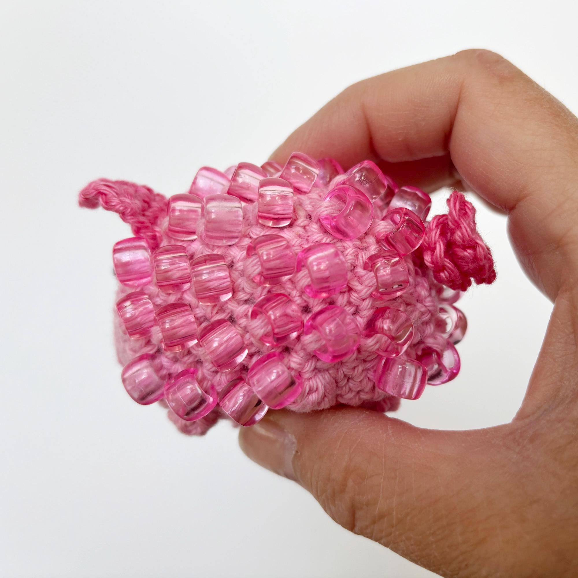 Beaded Crochet Fidget Pig Pattern, Crochet Fidget Toy, Pig Amigurumi ...