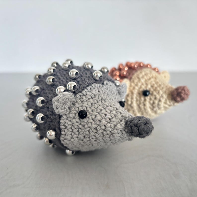 Beaded Crochet Fidget Hedgehog Pattern + Pocket Hug Printable Hang Tags ...
