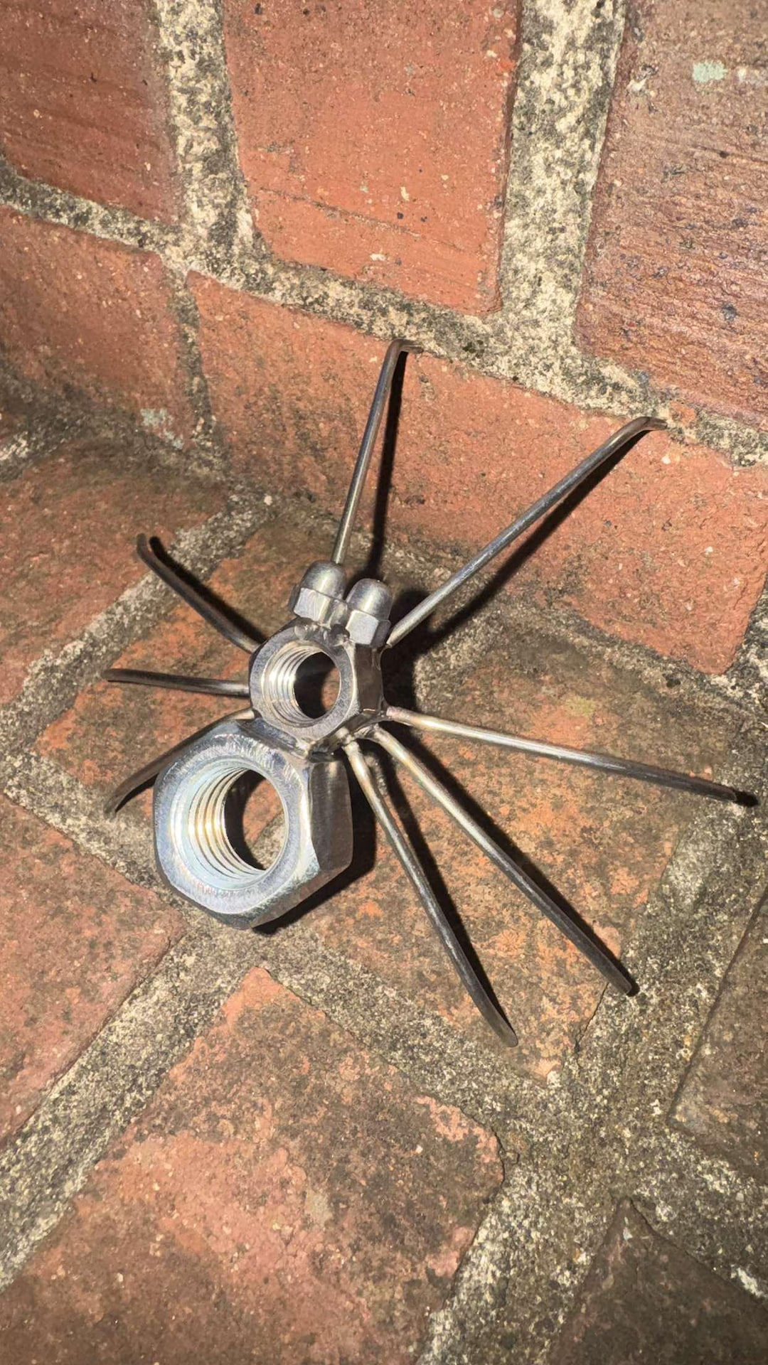 Welded Metal Spider Trinket Spooky Halloween Garden Goth Scrap Metal ...