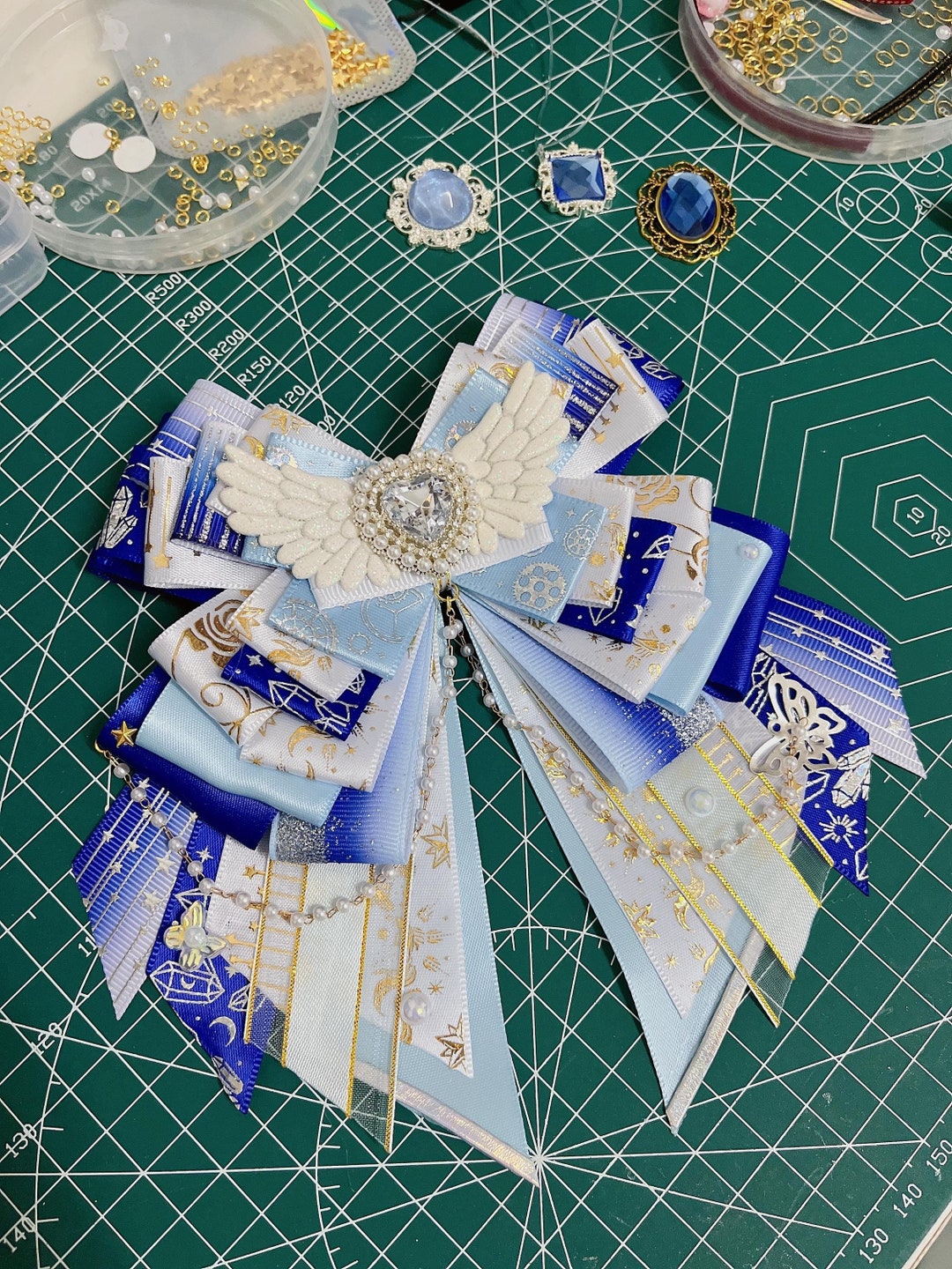 Light Stick Ribbon Bow, Handmade Ribbon Bow, Light Stick Accessory, Bow ...