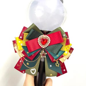 Light Stick Ribbon Bow, Handmade Ribbon Bow, Light Stick Accessory, Bow ...