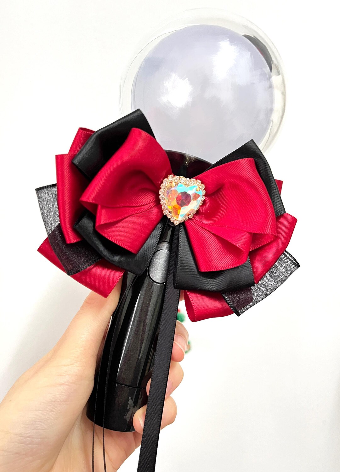 Light Stick Ribbon Bow, Handmade Ribbon Bow, Light Stick Accessory, Bow ...