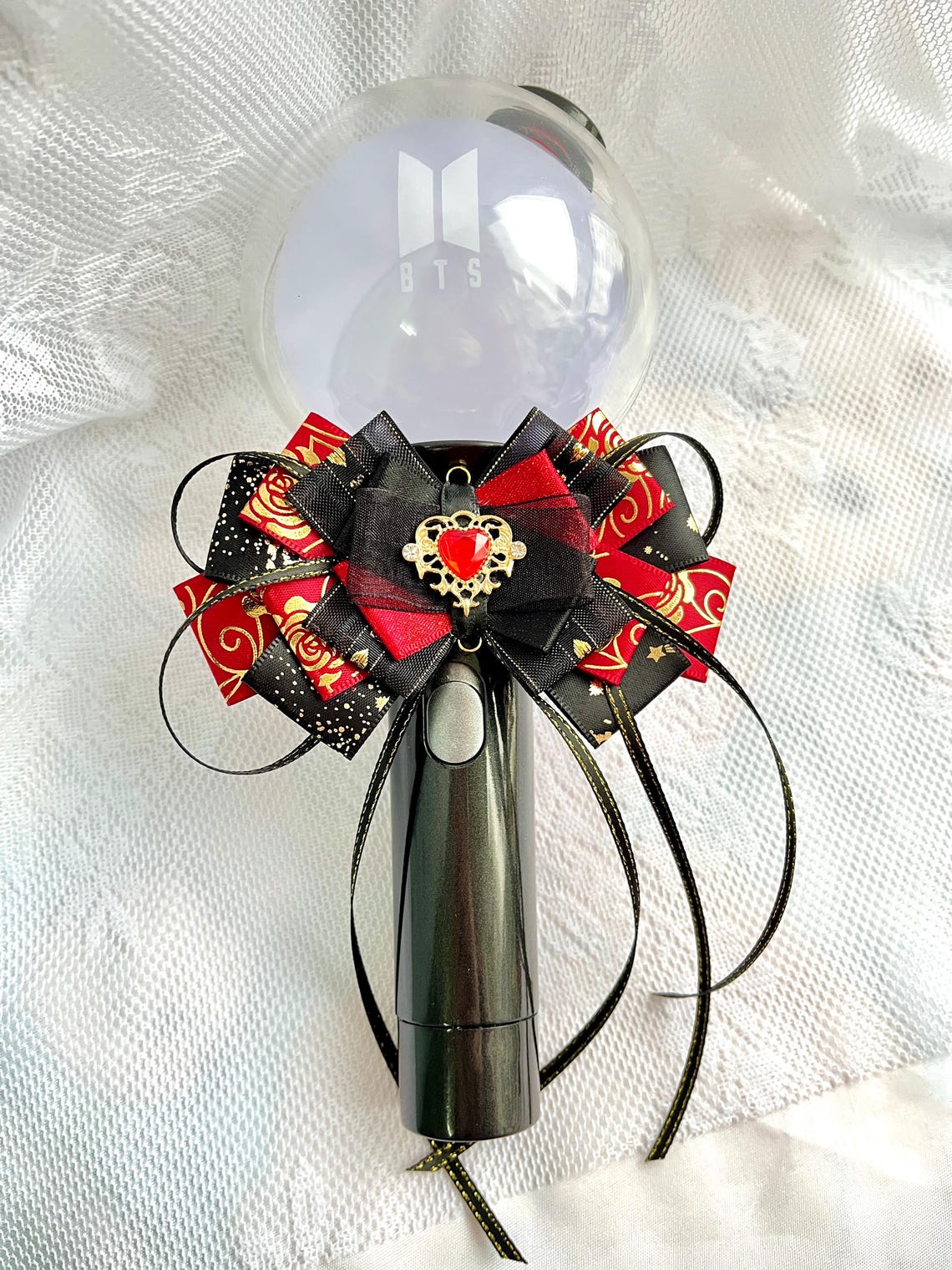 Handmade Light Stick Ribbon Bow: Concert K-pop Accessory - Etsy