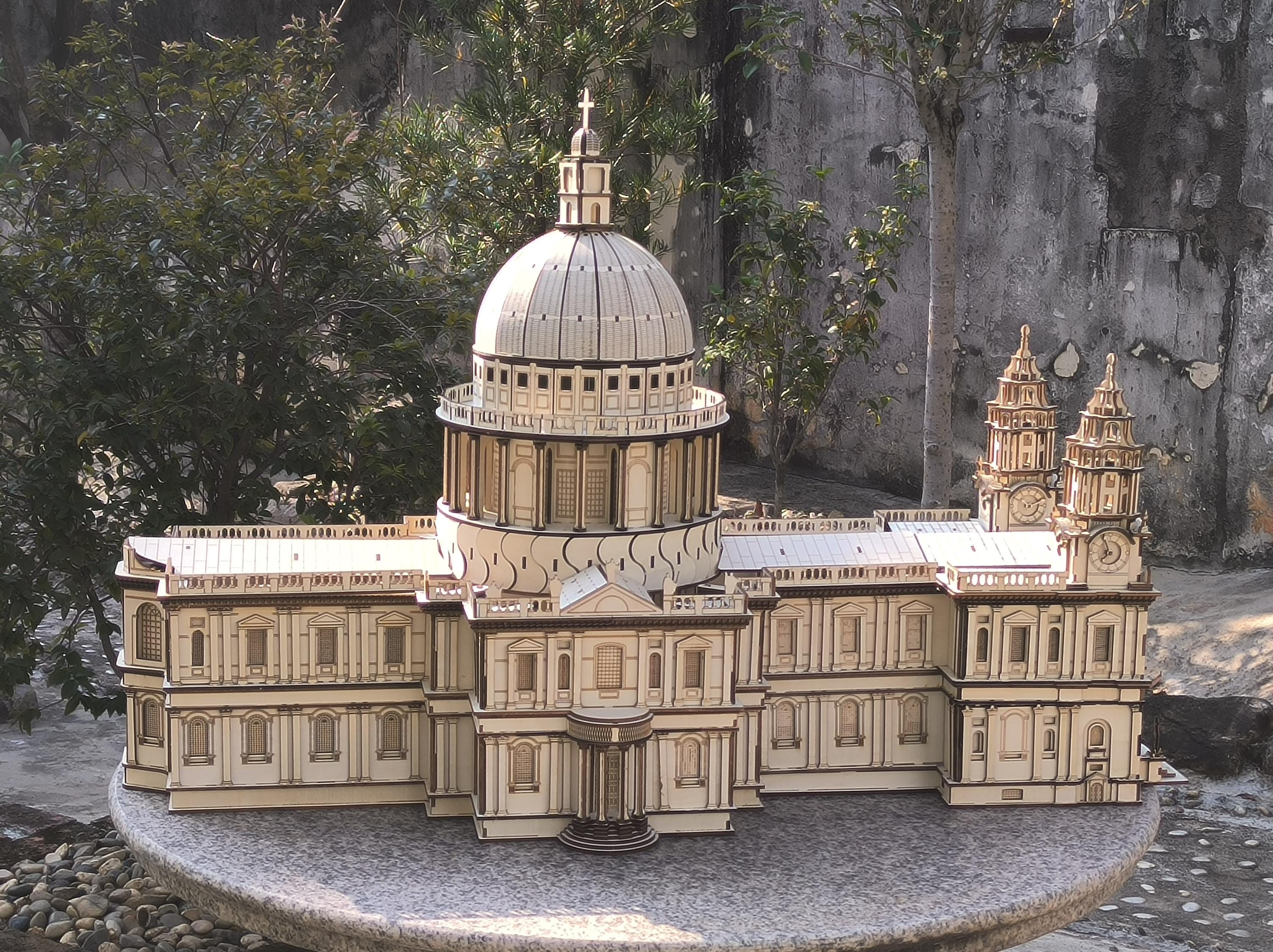 Laser-cut Plywood Model - St. Paul's Cathedral,laser Cut Model, Kit ...