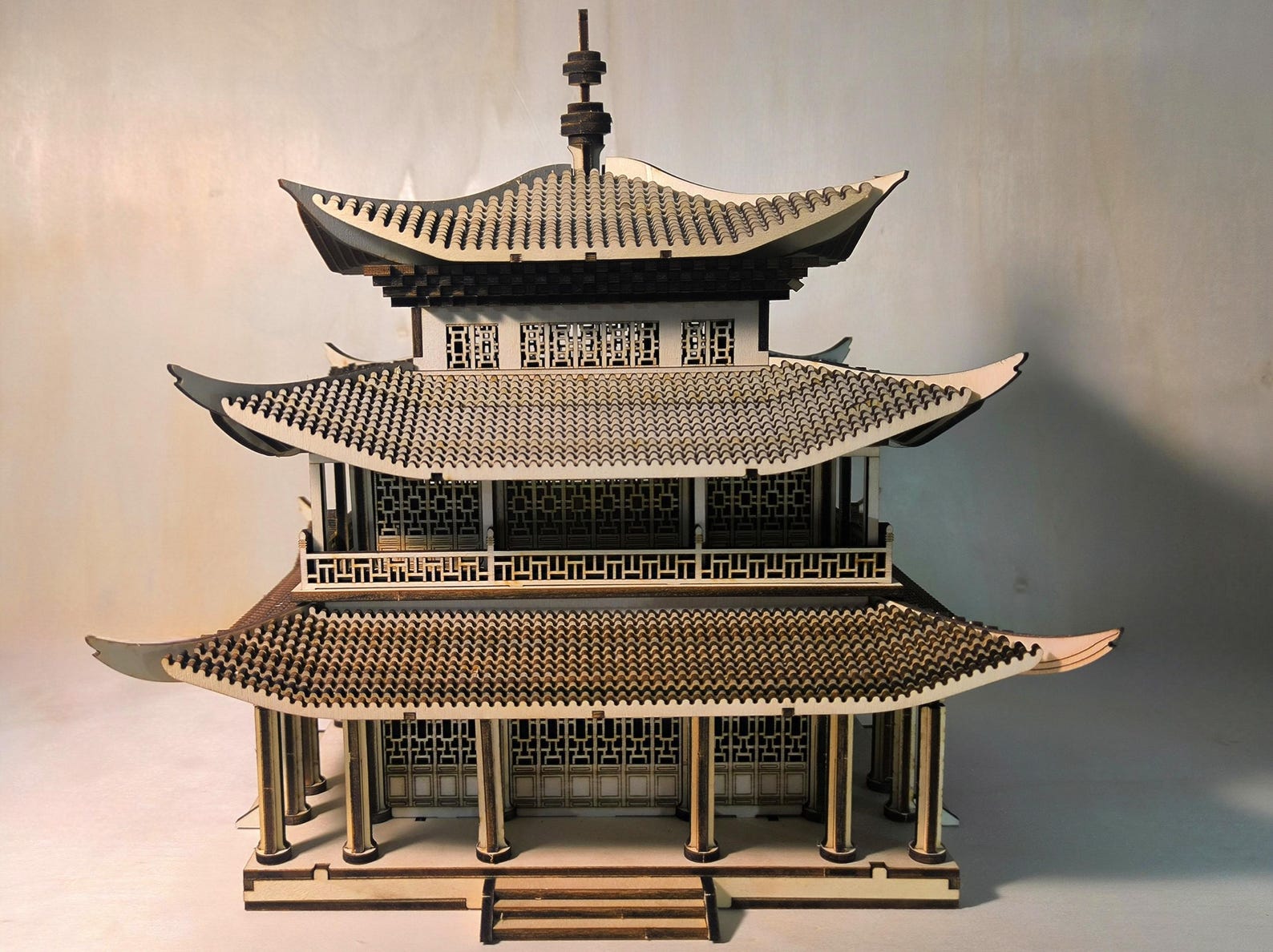 Laser Cut Wooden Pagoda Model - 3D Puzzle Architecture Kit,laser Cut ...