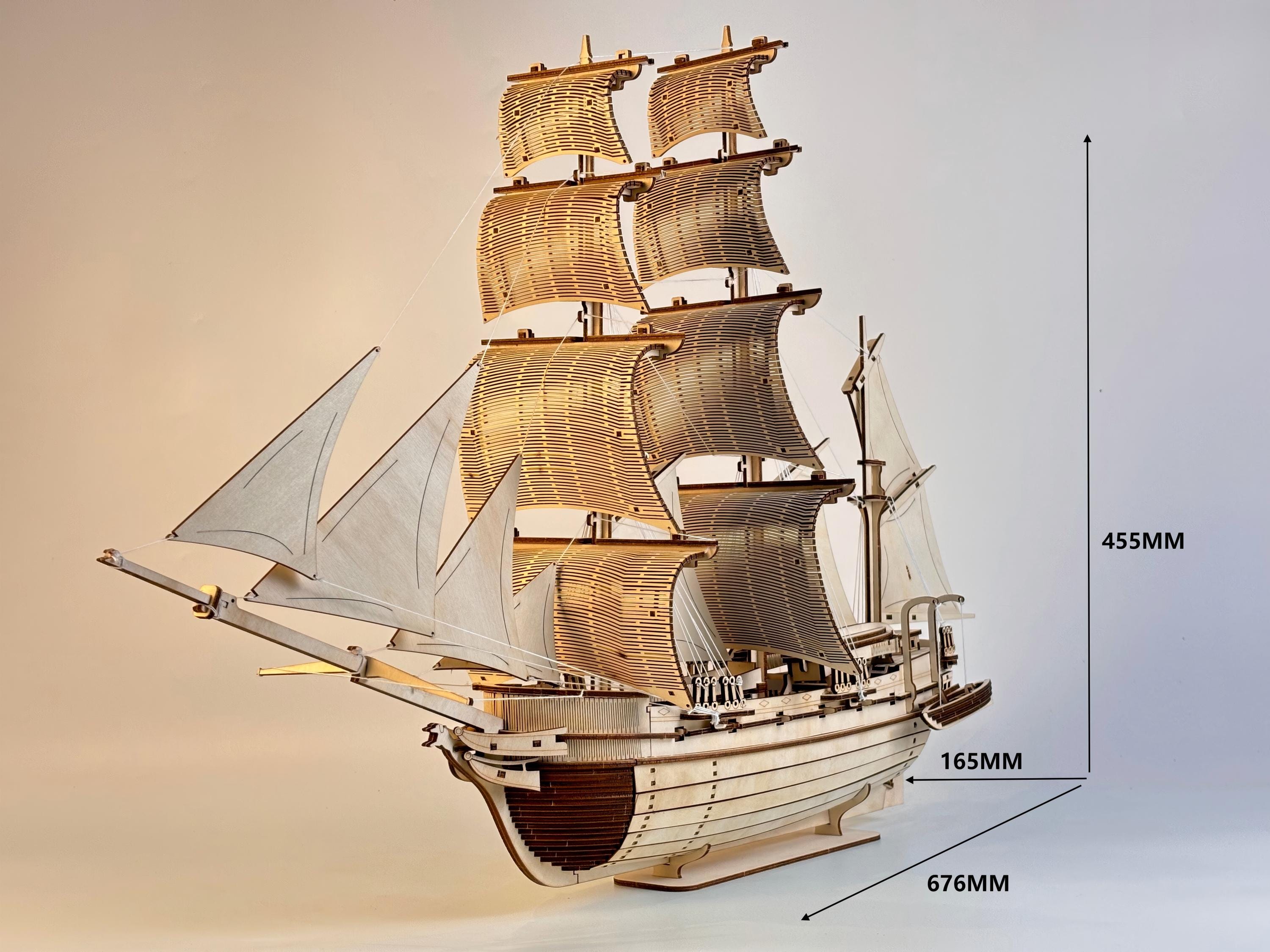 DIY HMS Beagle Tall Ship Model: Laser Cut 3mm Plywood (digital Download ...