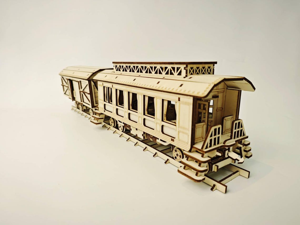 Train Carriage Add-on Pack: Laser Cut Files for 3mm Wood (digital ...