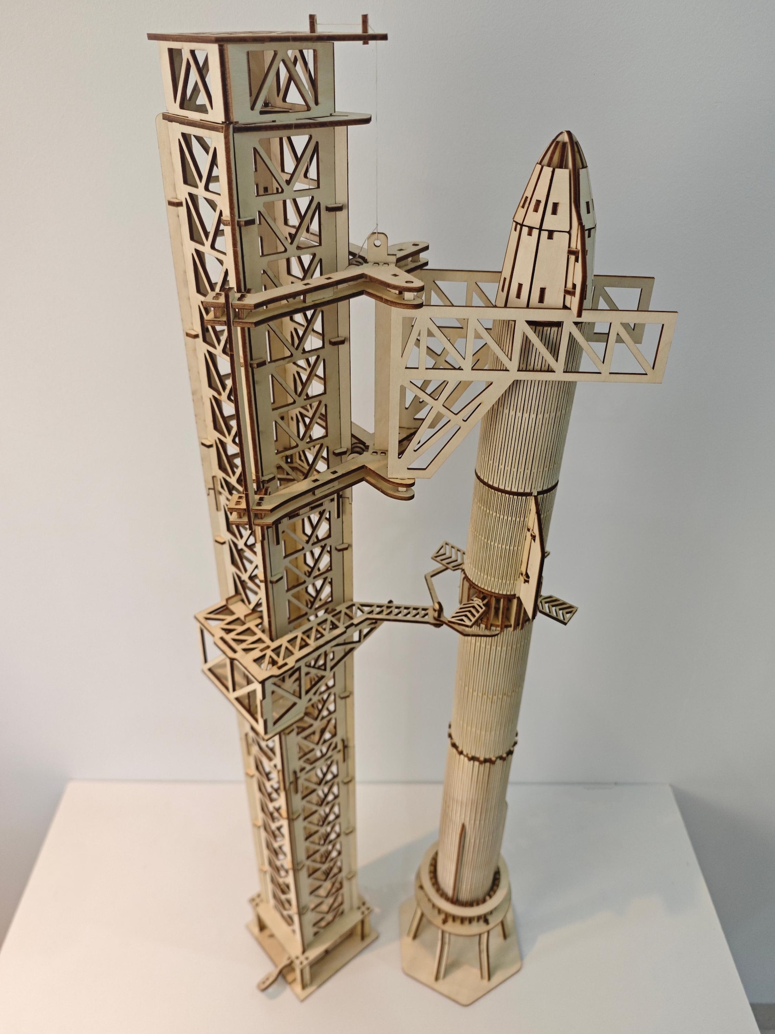 Laser Cut Starship Rocket & Launch Tower 3D Model (digital Download) - Etsy