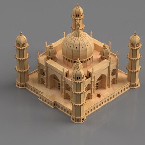 Modelo del Taj Mahal - Archivos cortados con láser - SVG + DXF + Al ...