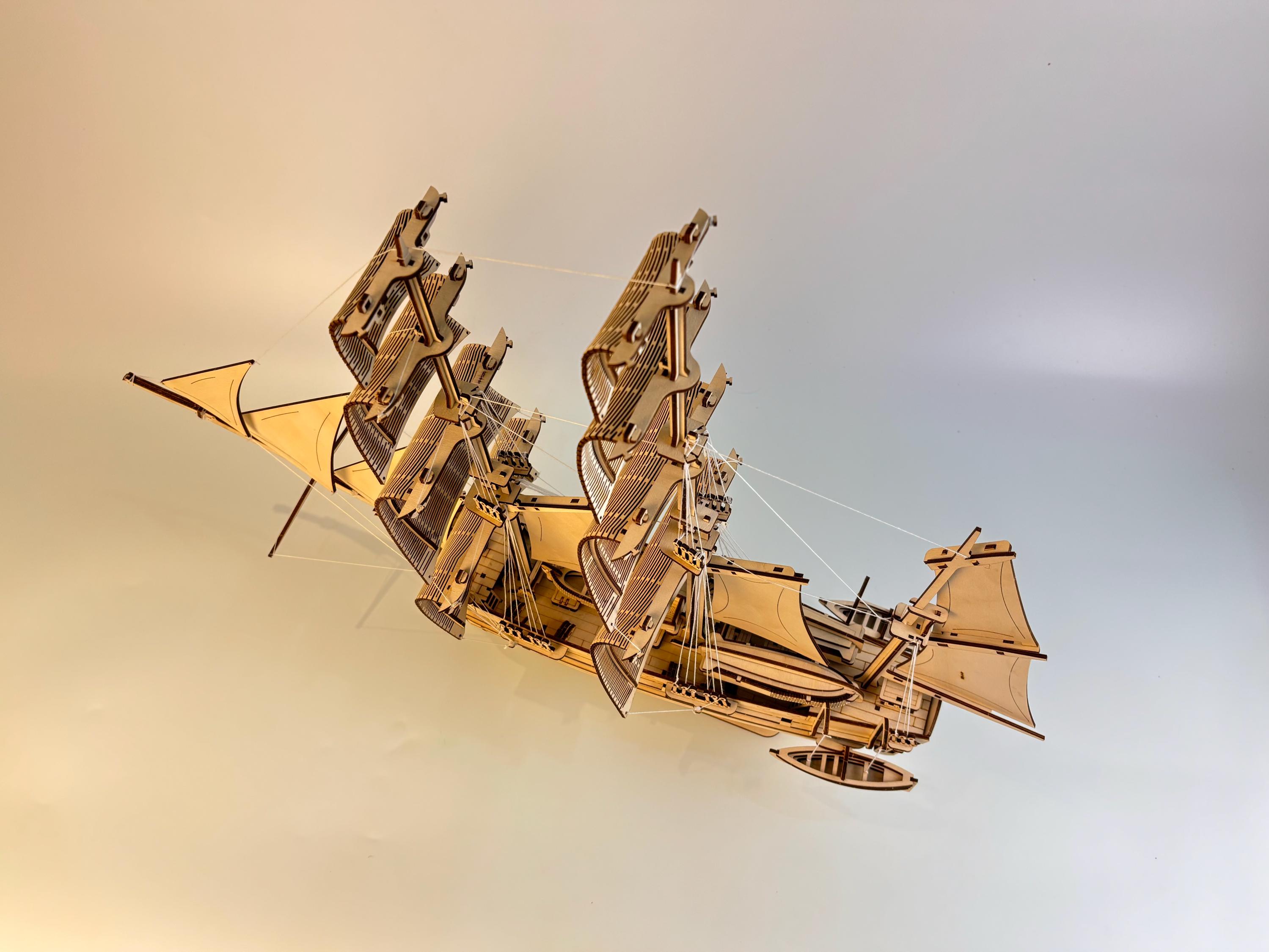 DIY HMS Beagle Tall Ship Model: Laser Cut 3mm Plywood (digital Download ...