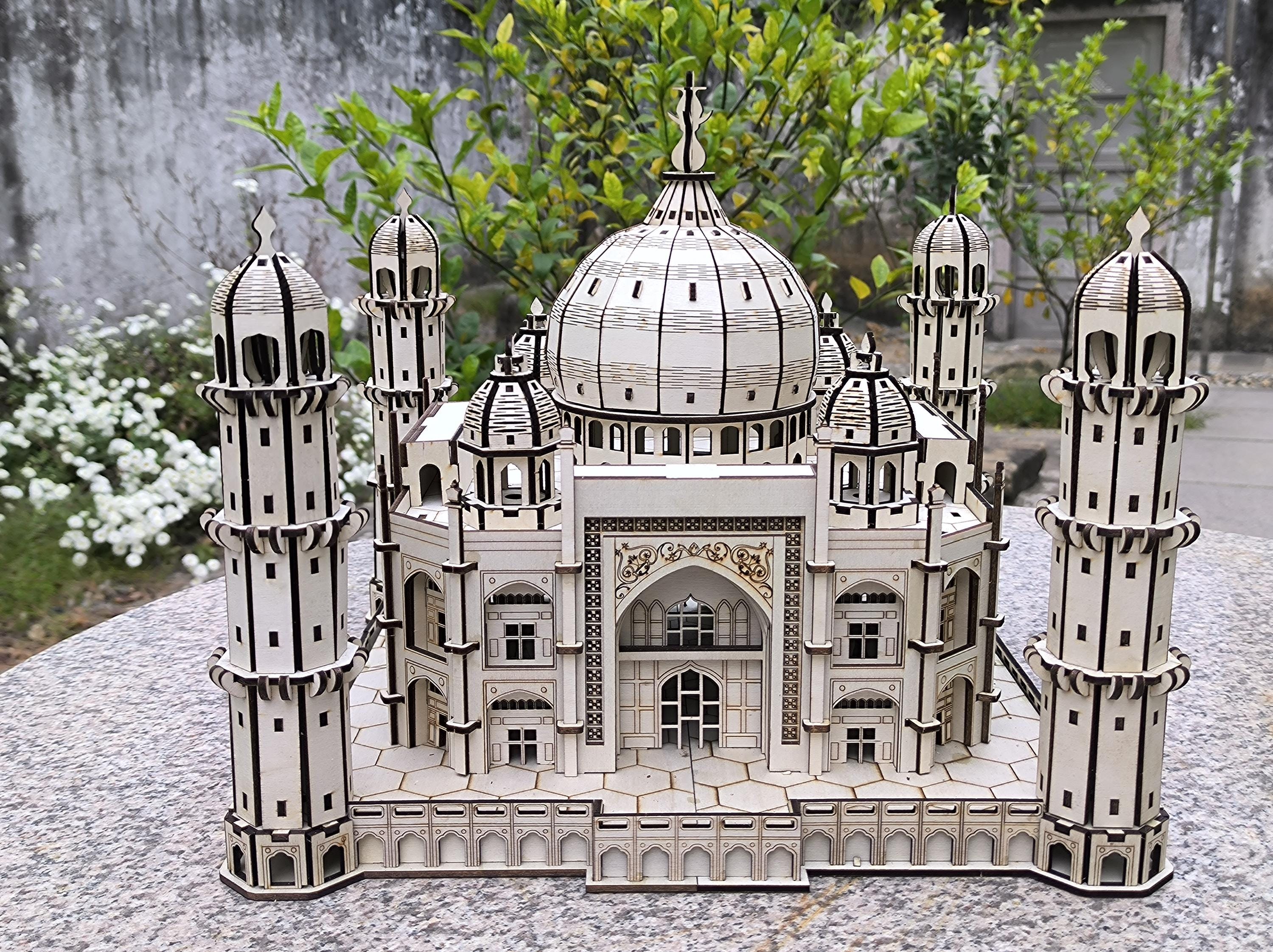 Modelo del Taj Mahal - Archivos cortados con láser - SVG + DXF + Al ...