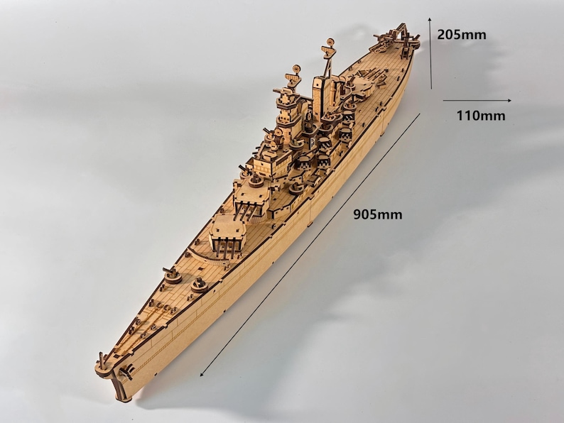 Battleship Laser Cut Model, Wooden Warship Kit (digital Download) - Etsy