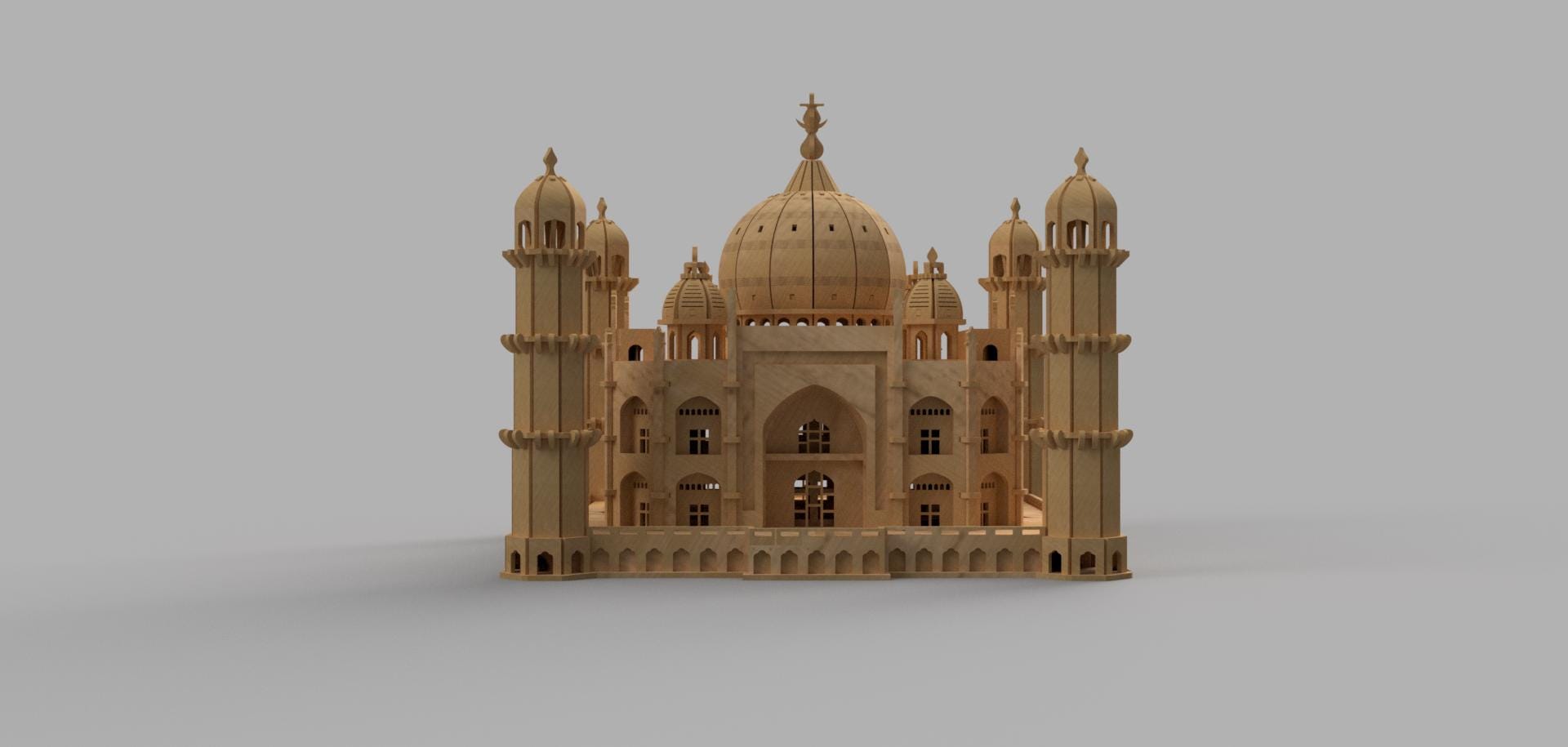 Modelo del Taj Mahal - Archivos cortados con láser - SVG + DXF ...