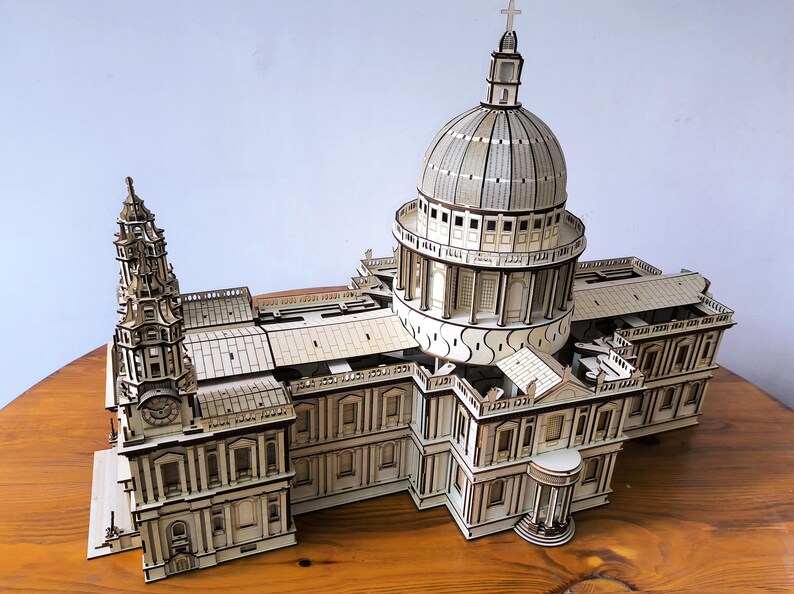 Laser-cut Plywood Model - St. Paul's Cathedral,laser Cut Model, Kit ...