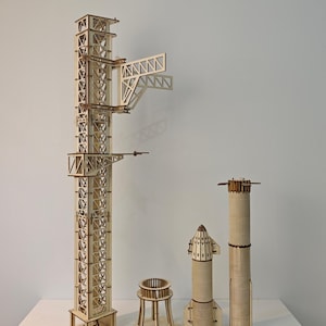 Starship Rocket & Launch Tower 3D Model – Laser Cut |SVG |DXF|AI ...