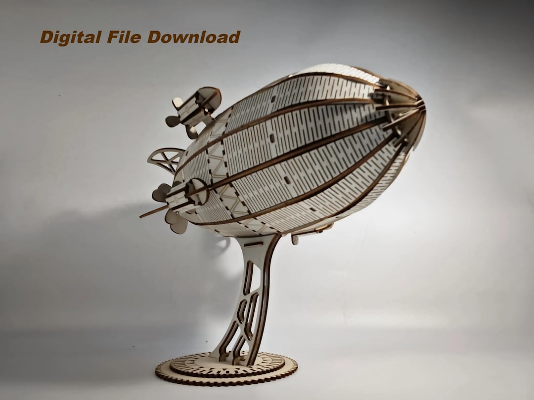 Laser Cut Blimp Model: 3D Jigsaw Puzzle (digital Download) - Etsy