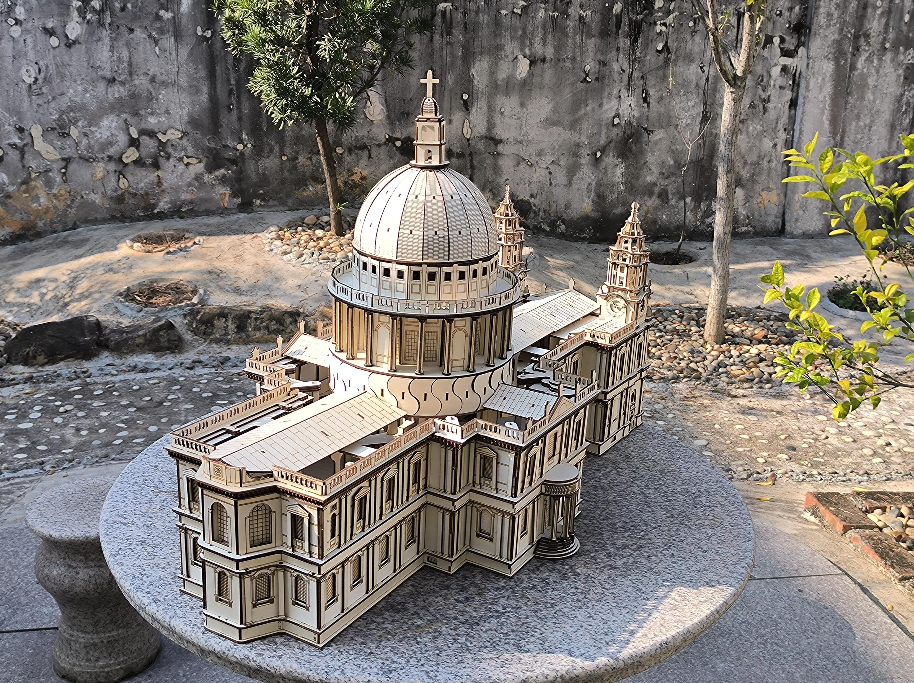 Laser-cut Plywood Model - St. Paul's Cathedral,laser Cut Model, Kit ...