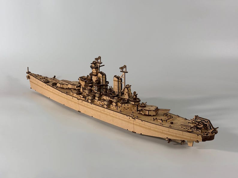 Battleship Laser Cut Model, Wooden Warship Kit (digital Download) - Etsy