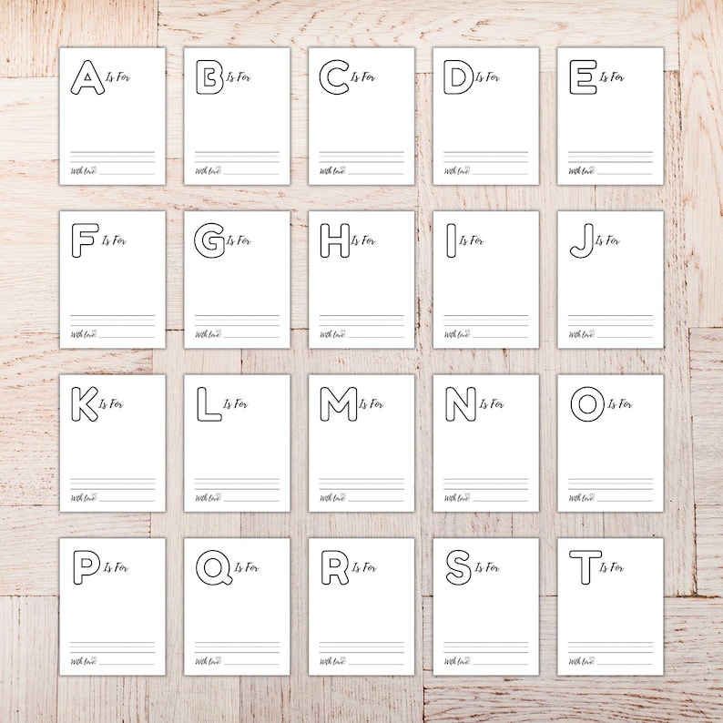 Blank Alphabet Book, Baby's First Alphabet Book, Baby's First ABC Book ...