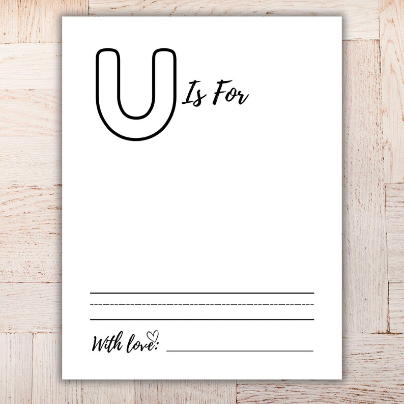 Blank Alphabet Book, Baby's First Alphabet Book, Baby's First ABC Book ...