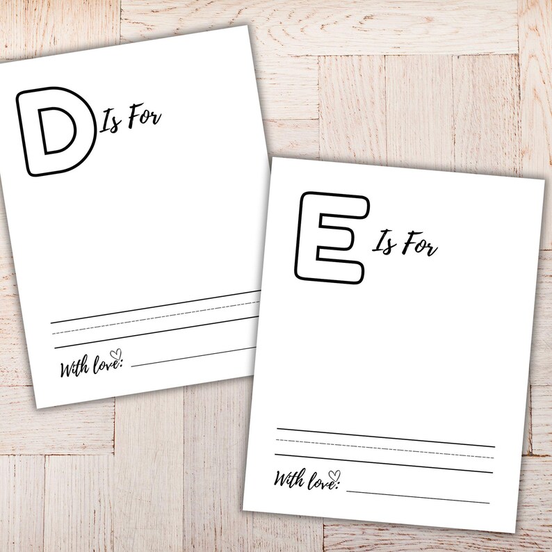 Blank Alphabet Book, Baby's First Alphabet Book, Baby's First ABC Book ...