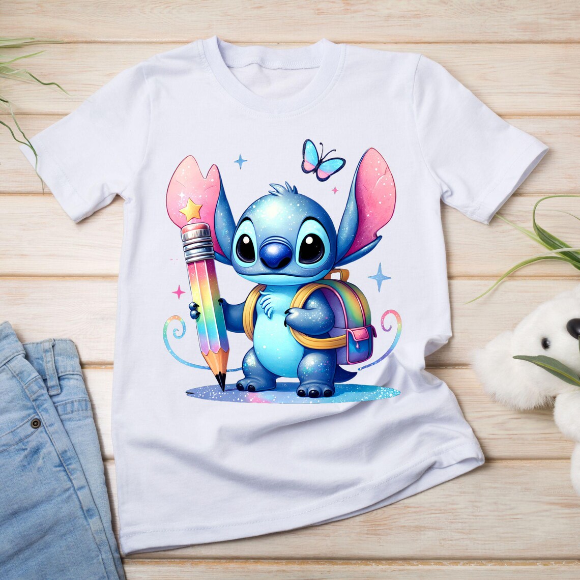 Stitch Back to School PNG, Stitch Clipart , 300 Dpi,stitch Transparent ...