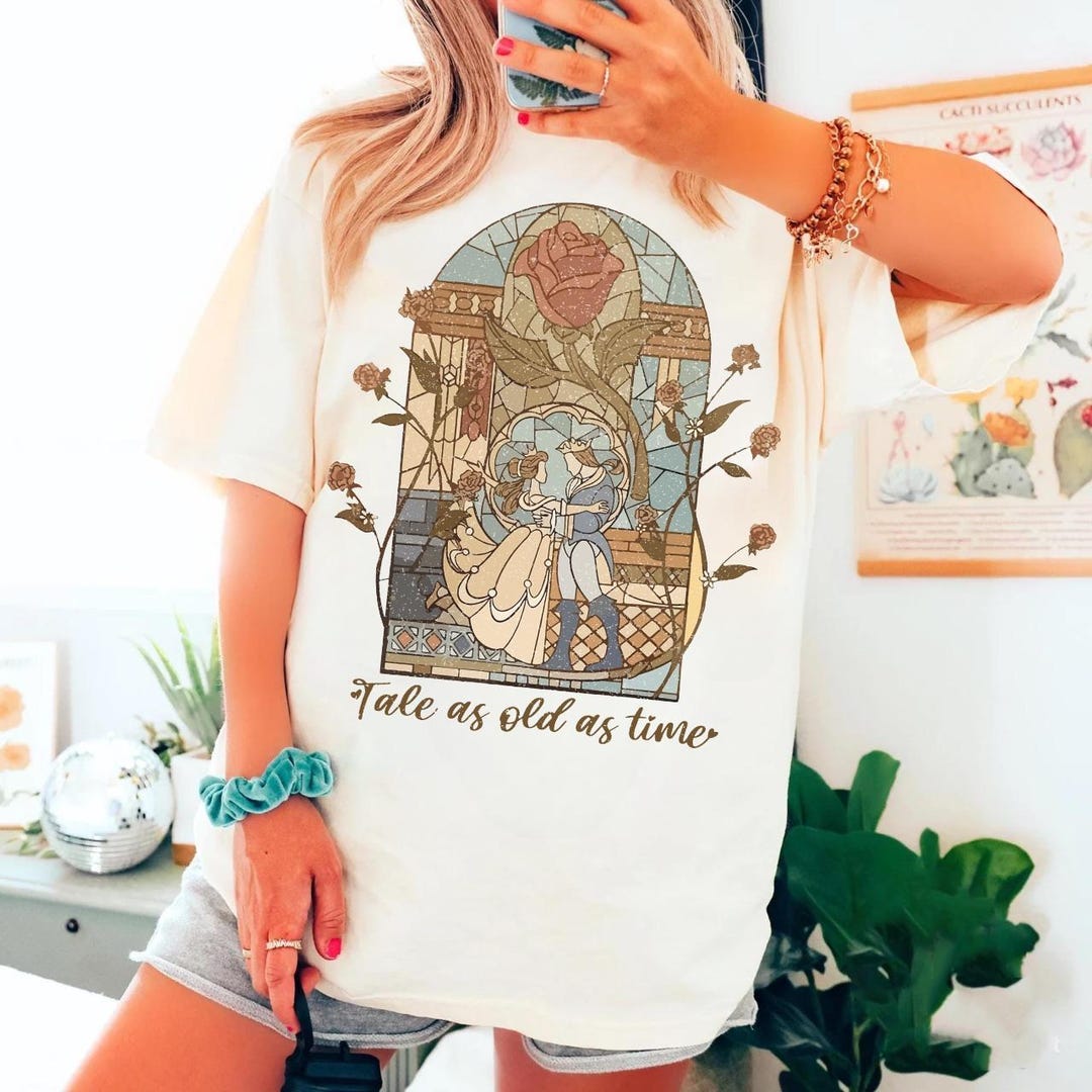 Princess Belle Png, Retro Tale as Old as Time Belle's Book Shop Png ...