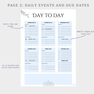 2025 Weekly Planner Template To-do Lists & Daily Event Tracker ...