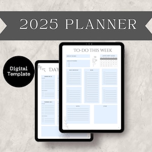 2025 Weekly Planner Template To-do Lists & Daily Event Tracker ...