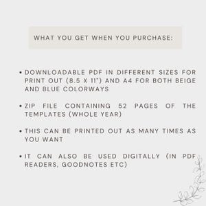 Printable Weekly Planner Template Minimalist Neutral Digital Planner ...