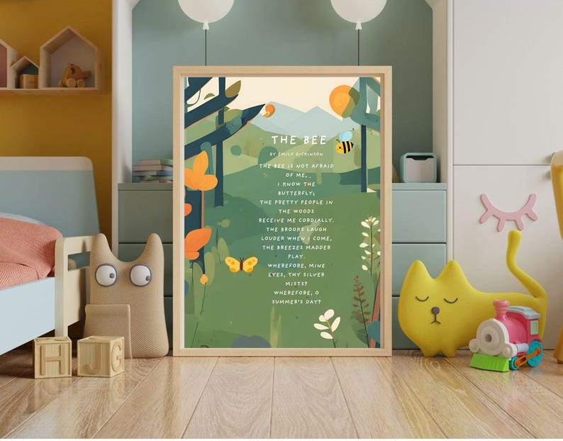 Classic Children's Poetry Wall Art –printable Nursery Decor – Instant ...