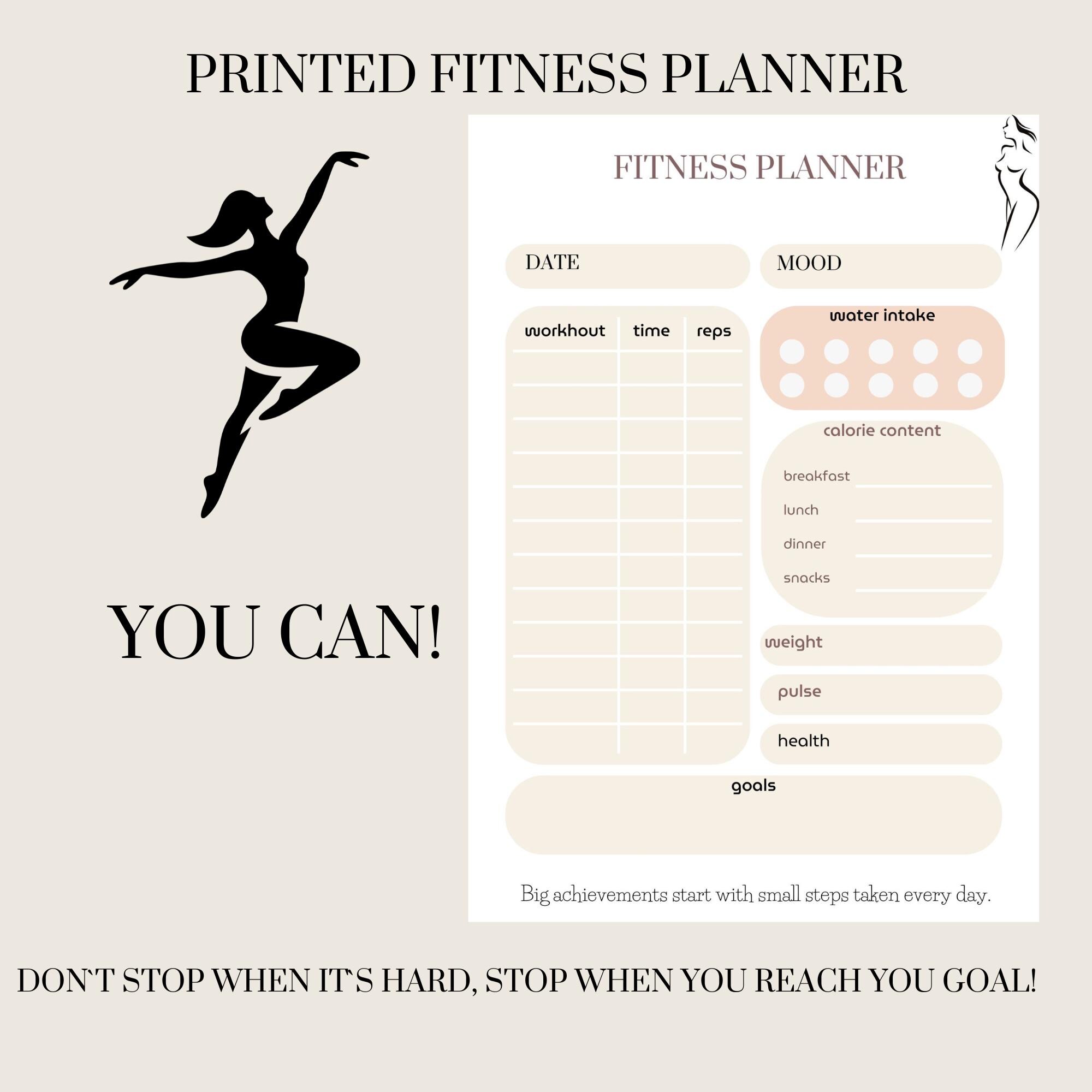 Fitness Planner PDF, Weight Loss Tracker, Exercise Planner, Fitness ...