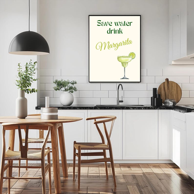 Poster Save Water, Drink Margarita | Küche Bar Restaurant Wanddecor ...
