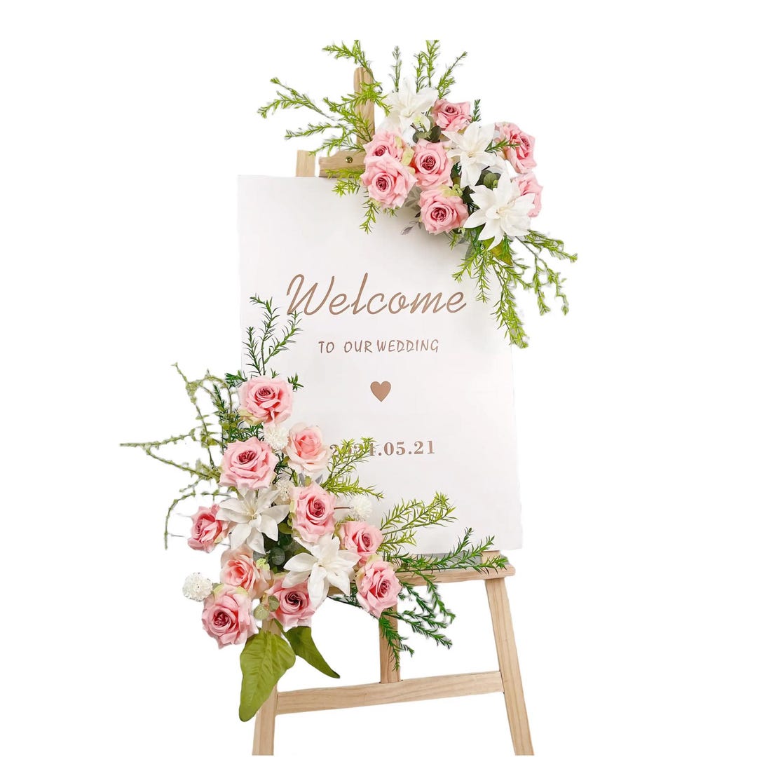 13.77in Wedding Welcome Flower, Customizable Bridal Bouquet for a Warm ...
