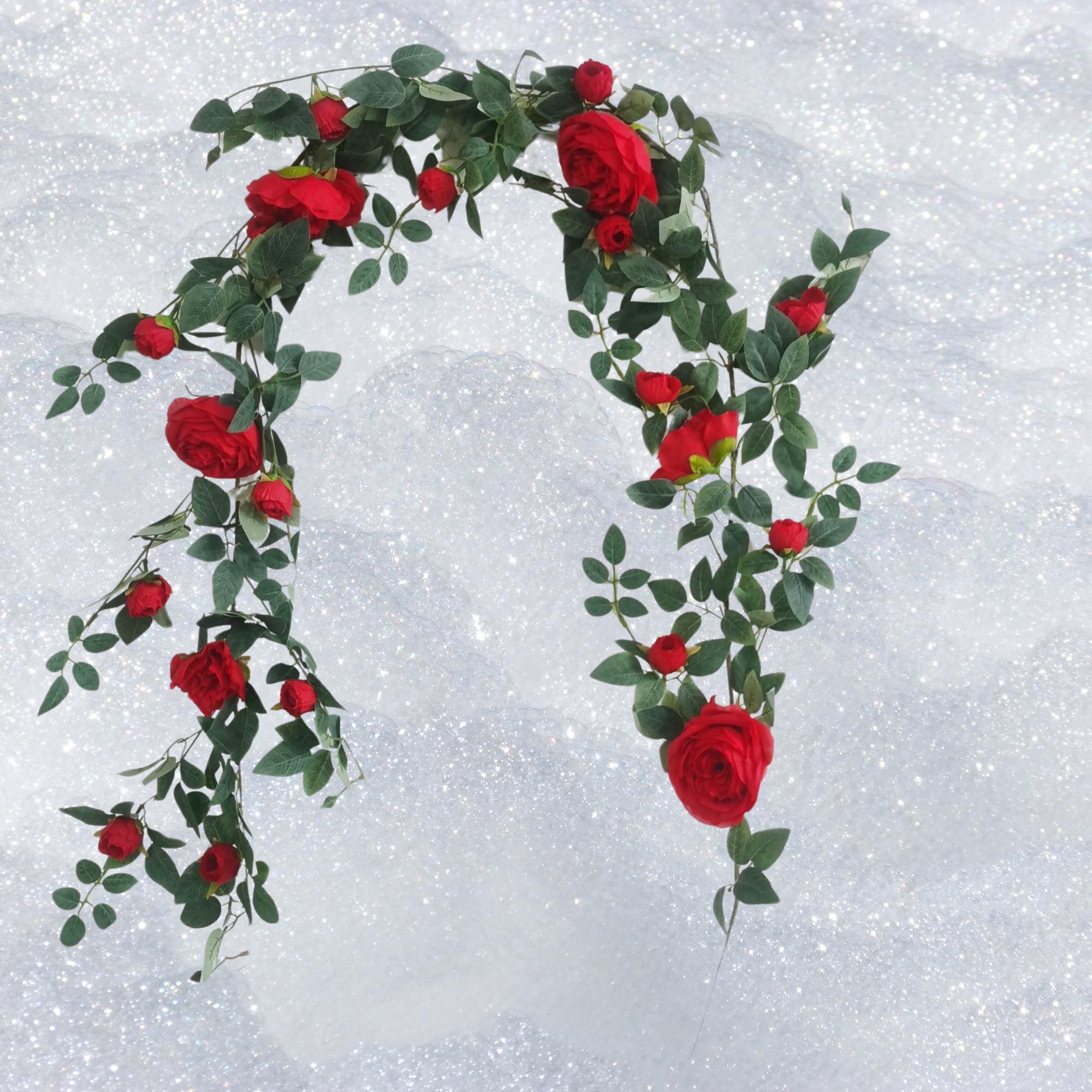 Enchanted Rose Vine: Outdoor Wedding Arch Decoration With Gift Bag - Etsy