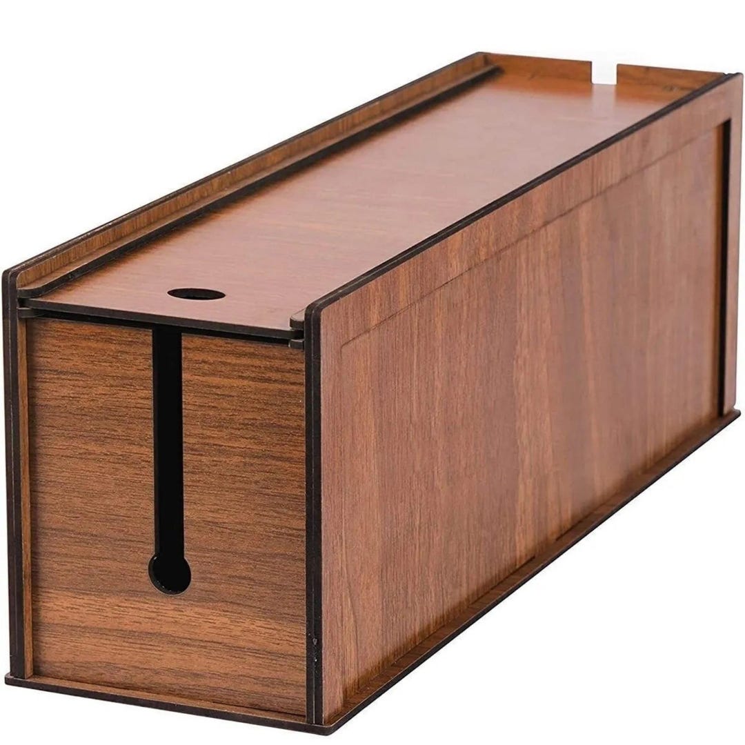 Wood Cable Management Box, Home Improvement, Cord Hider, Storage ...