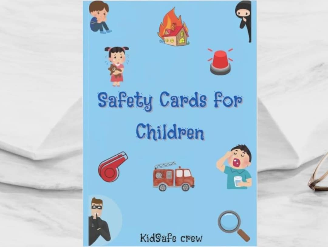 Printable Safety Cards for Kids A4 Digital Download, Fun Educational ...